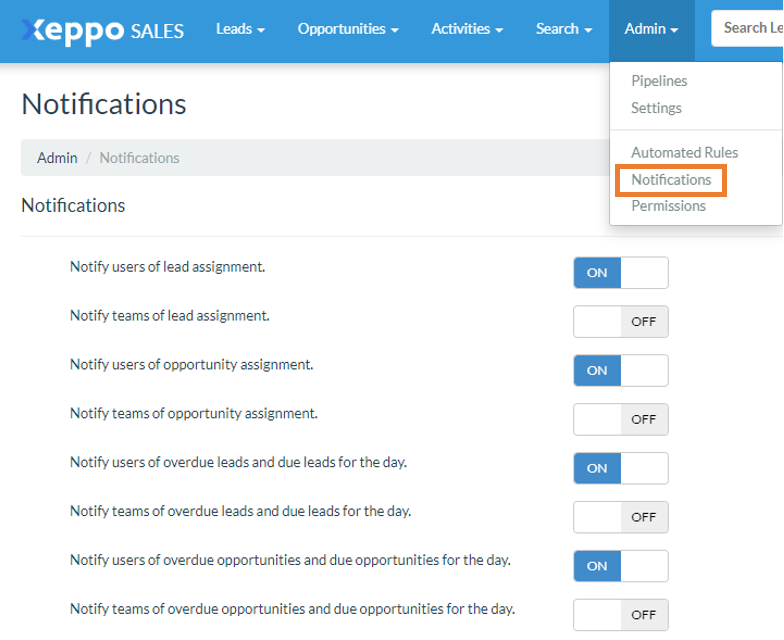 Adjusting App Notifications – Xeppo Support Centre